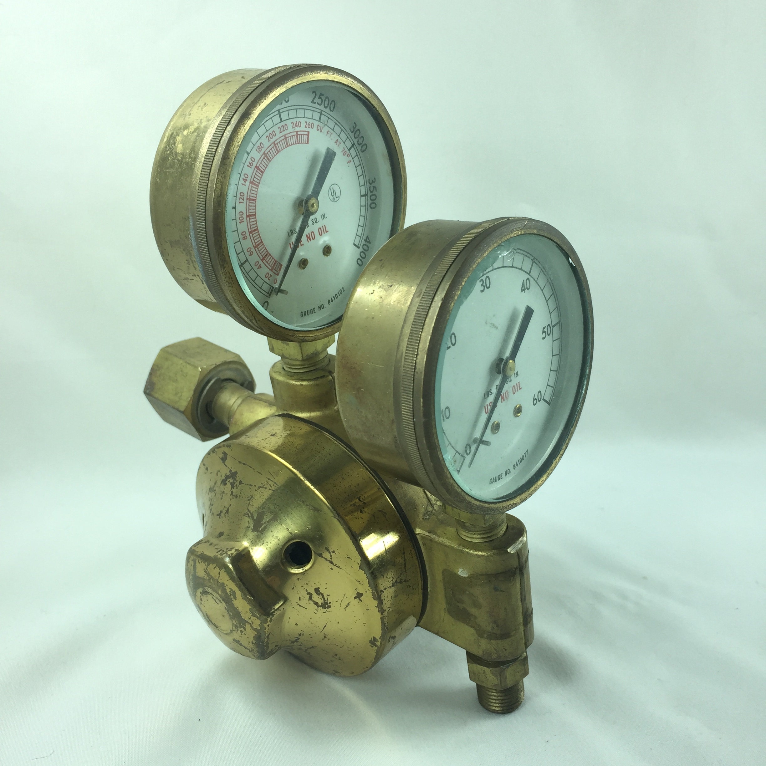 Vintage Brass Gas Pressure Regulator, "airco" Gauge - Etsy