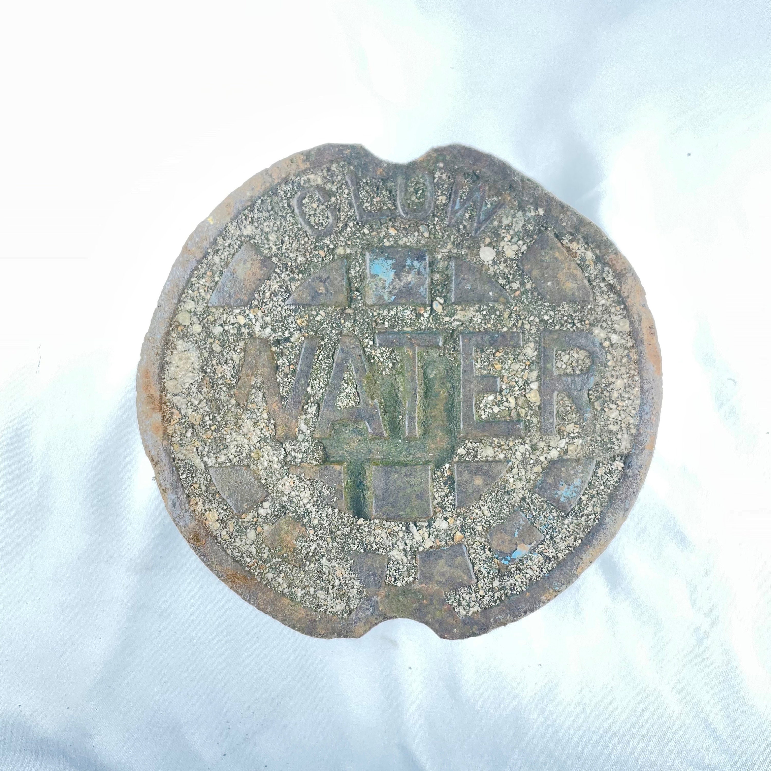 Cast Iron Vintage Water Works Cap | Etsy