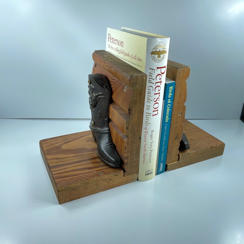 Western Bookends, Cowboy Boots, Hand Made - Etsy