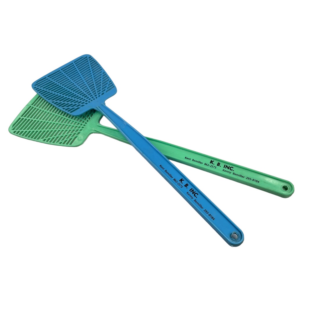 1 Plastic Fly Swatter, Vintage Advertising, Green or Blue - Etsy