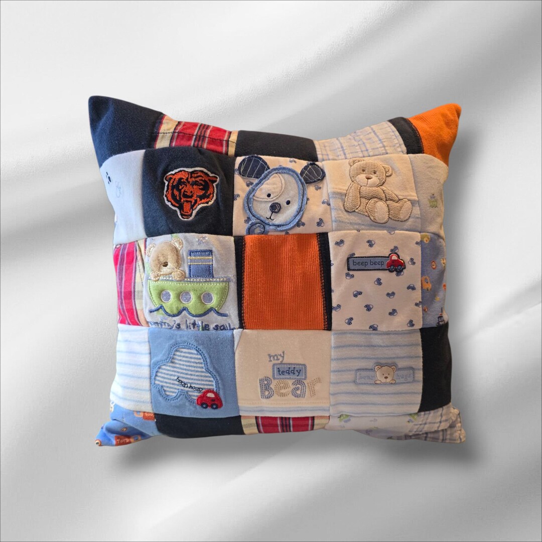 Handmade -memory/keepsake Pillows Can Be Made From Loved Ones-child's ...