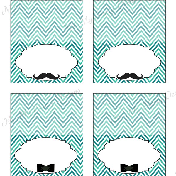 Teal Chevron - Etsy