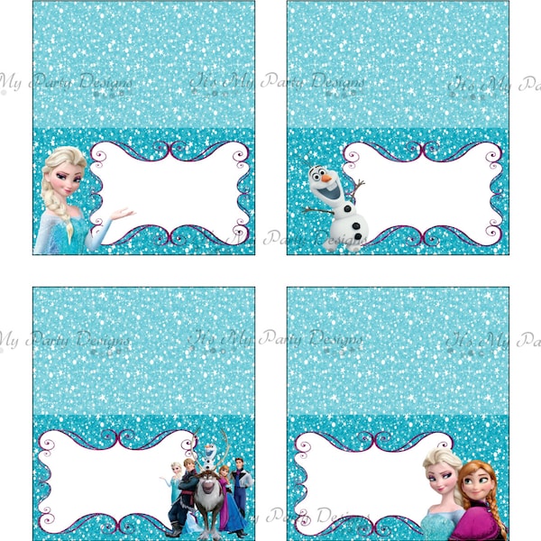 Frozen Place Cards - Etsy