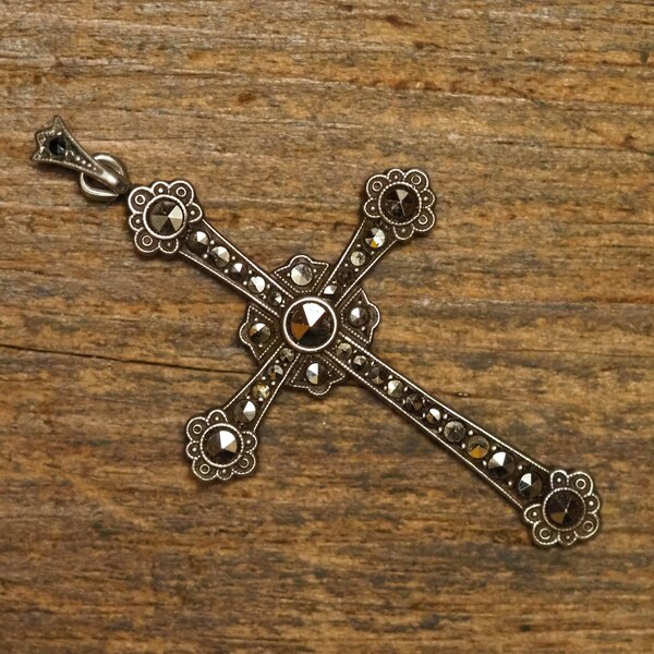 Marcasite Cross - Etsy