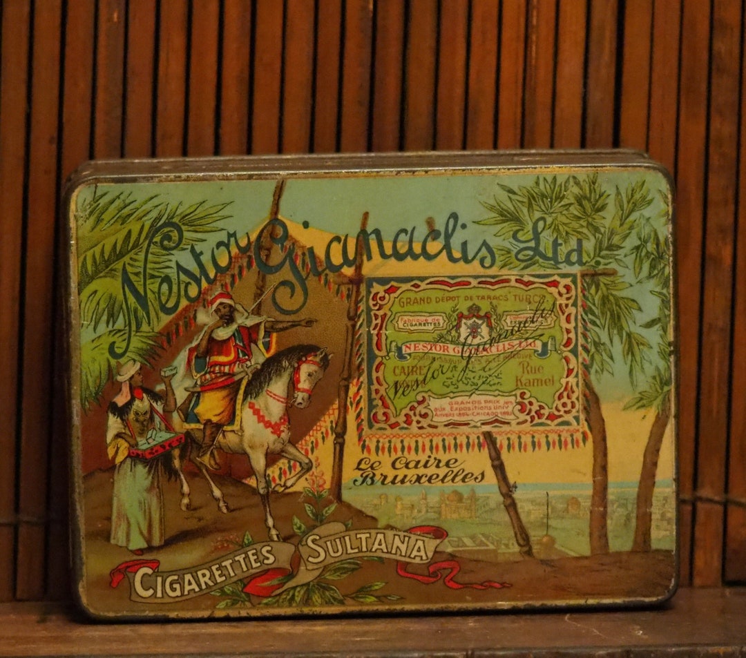 Oriental Antique Cigarettes Advertising Tin Nestor Gianaclis Sultana - Etsy