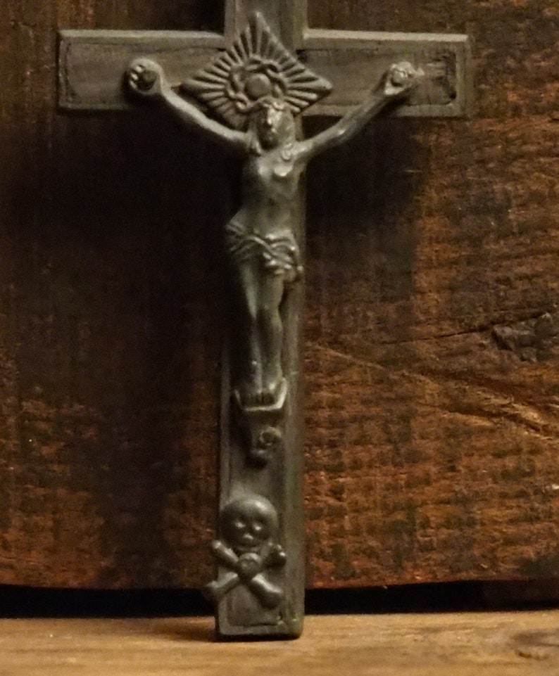 Antique Pectoral Religious Skull & Cross Bones Crucifix - Etsy