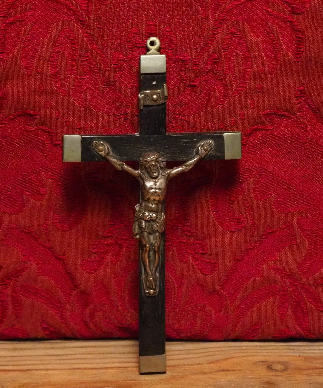 French Antique Pectoral Religious Priest Cross Crucifix Pendant ...
