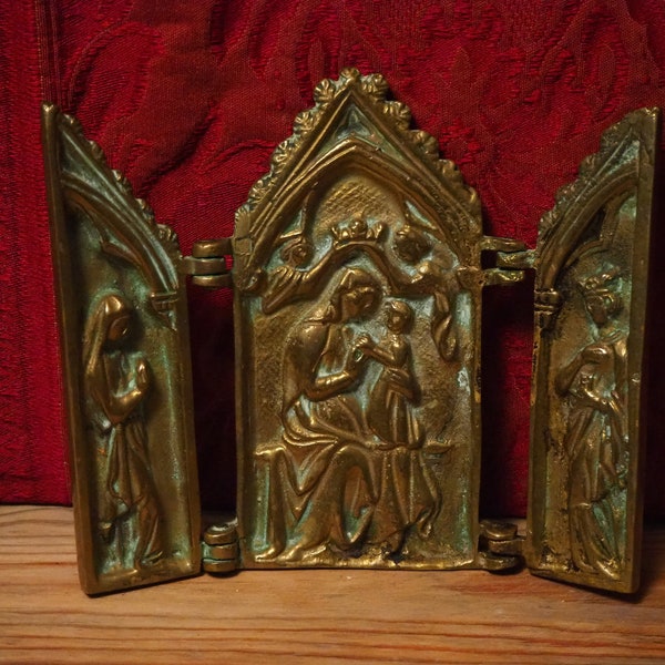 Antique Religious Triptych - Etsy