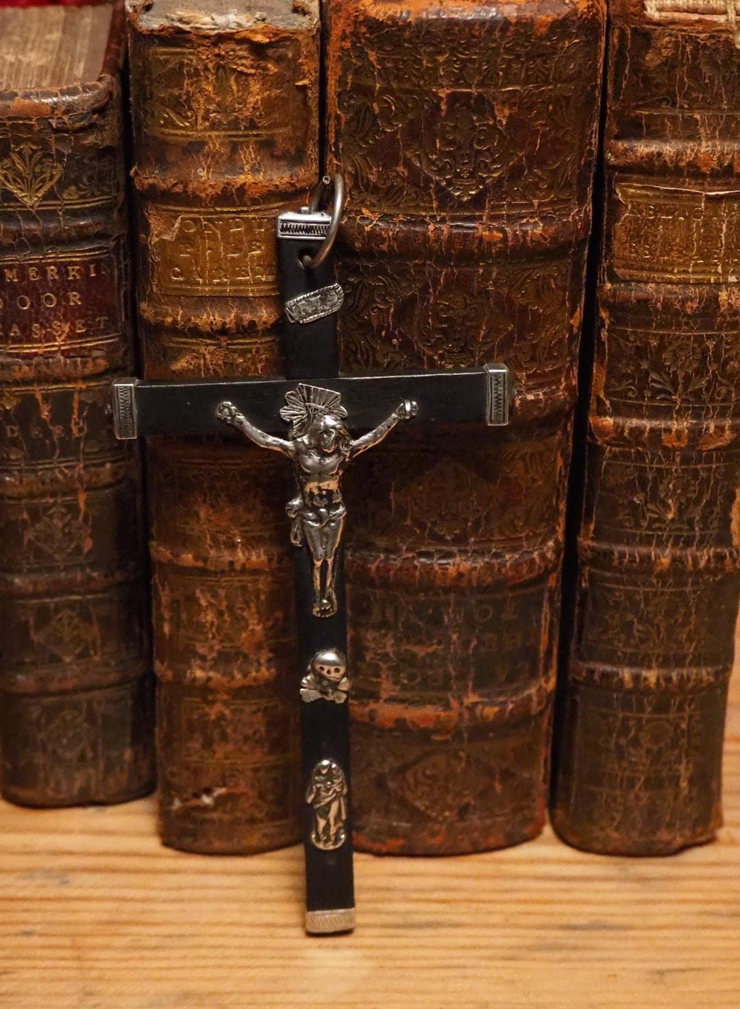 Antique Pectoral Religious Nun or Priest Cross Crucifix Pendant Silver ...