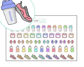 Fitness Planner Stickers | Etsy