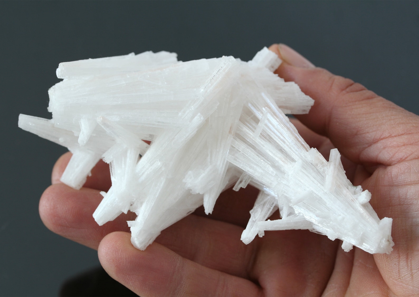 Scolecite Crystal Cluster, Rare Needle Crystal Display Stone, Scolecite ...