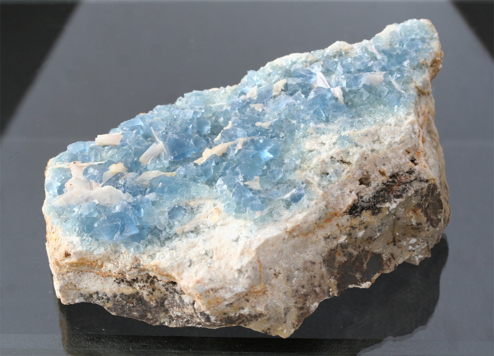 Large Blue Fluorite Crystal Cluster, New Mexico Mineral Specimen ...