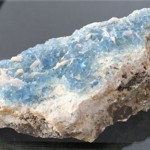 Large Blue Fluorite Crystal Cluster, New Mexico Mineral Specimen ...