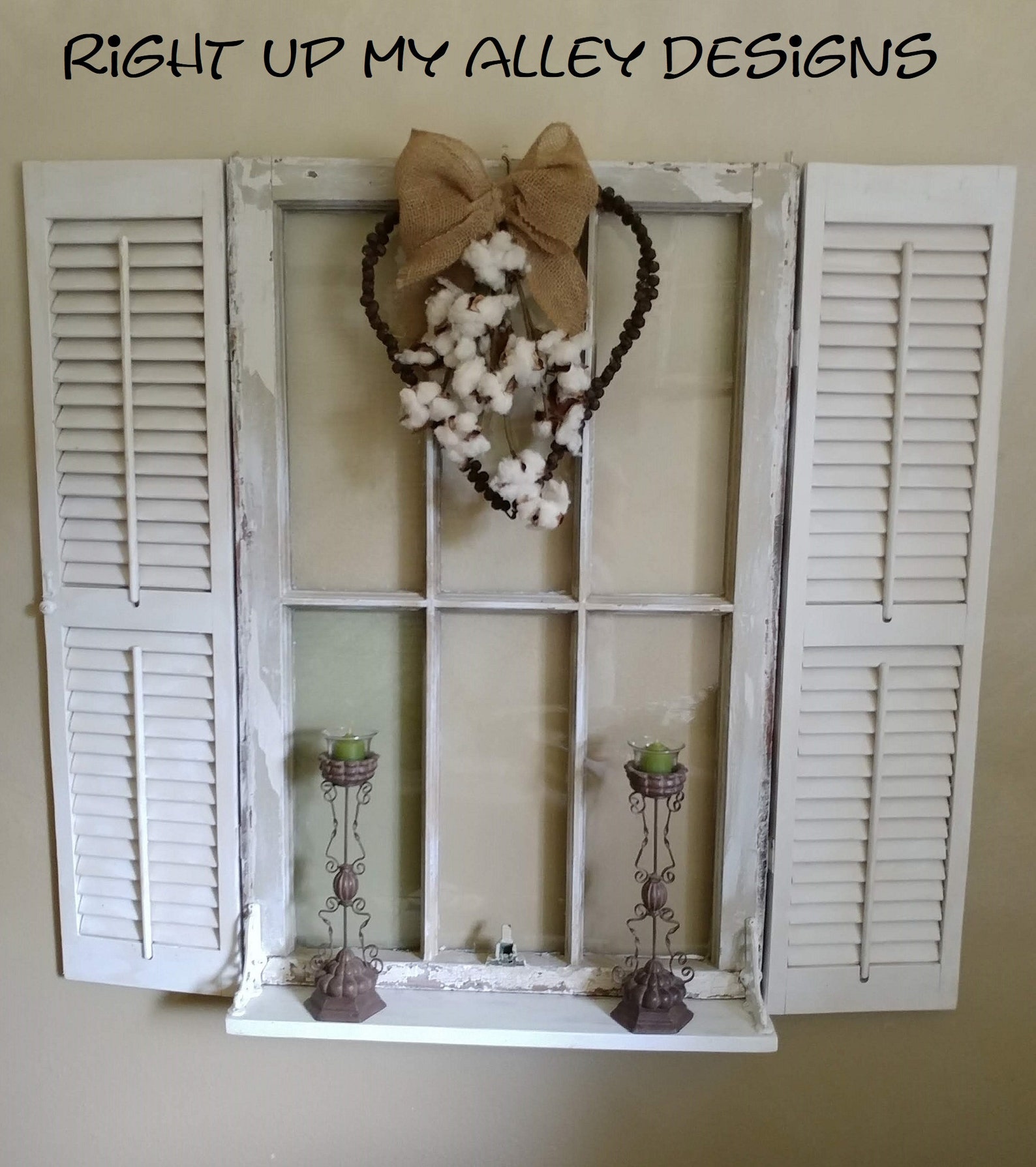 Old Painted Window,window Pane Art,floral Painted Window,sunflower ...