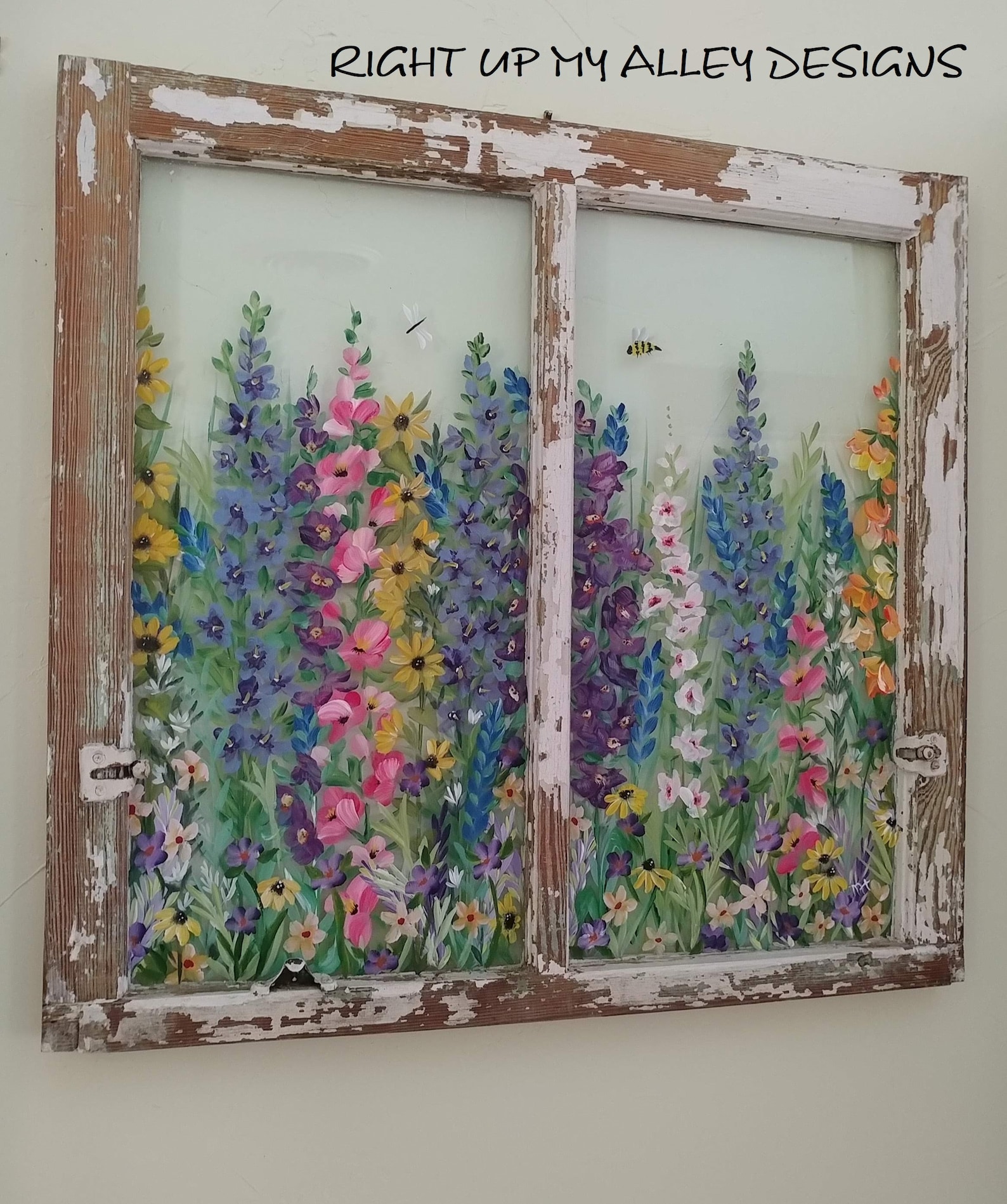 Painted Window Ideas From Custom Orders Window Pane Art - Etsy Canada