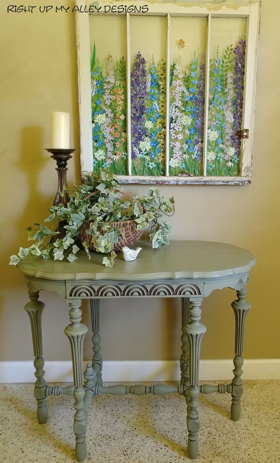 Painted Window, Window Pane Art, Window With Quote, Window Wall Art ...