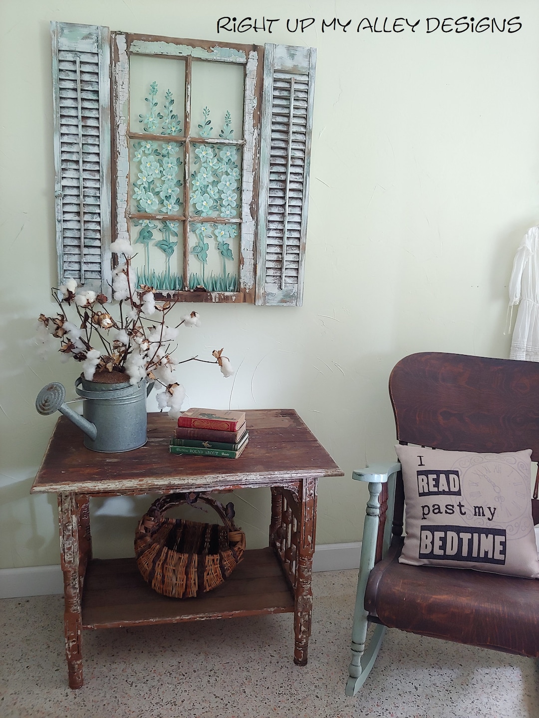Rustic Small Table, Primitive Table, Accent Table FL, Chippy Table ...