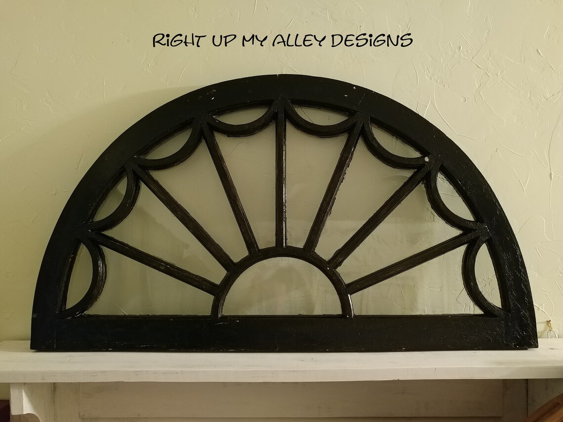 Old Painted Arch Window,historic Ornate Arch Window,window Pane Art ...