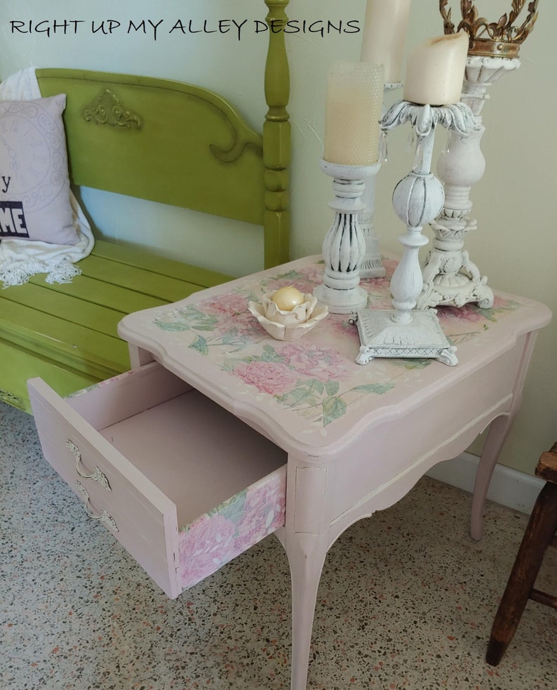 Pink Painted End Tables Painted Furniture Bedroom Furniture - Etsy