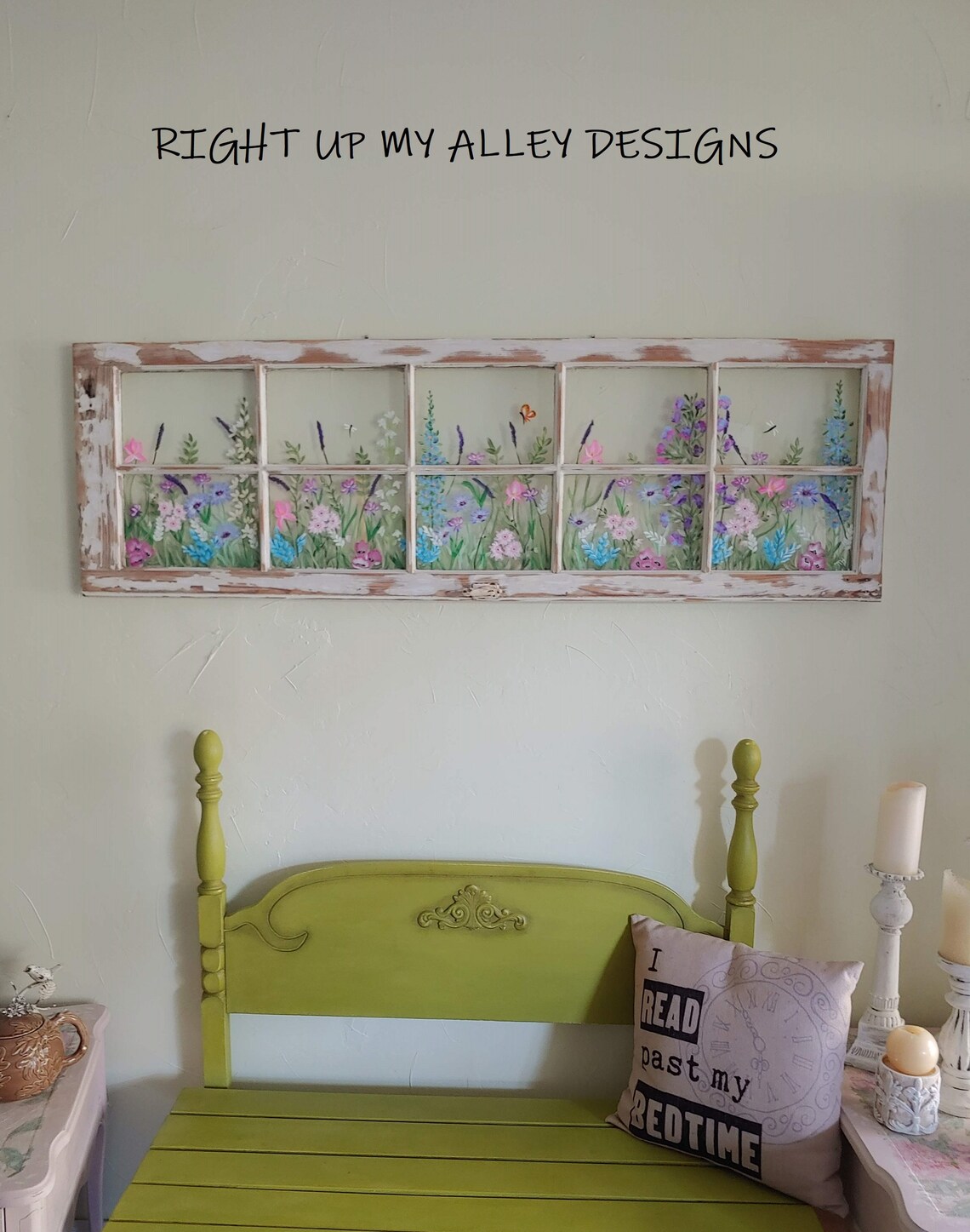 Sold Vintage Window Art Vintage Window Painting Old Window - Etsy