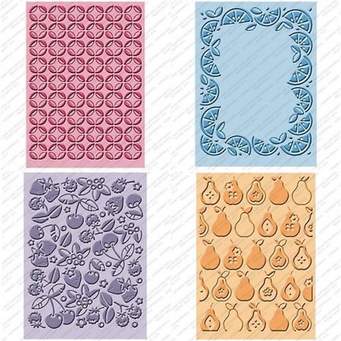 Cuttlebug - Embossing Folders - Preserves Set - Etsy