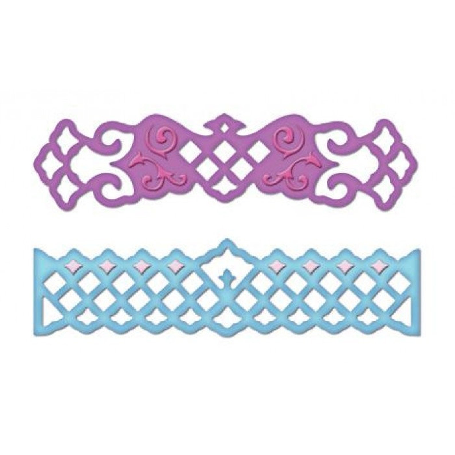 Spellbinders Borderabilities Lattice Border Cut / Emboss / Stencil - Etsy