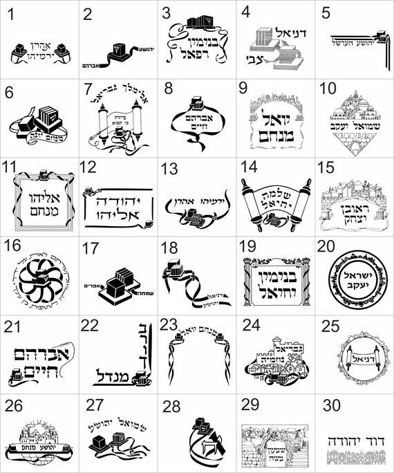 Jewish Bar Mitzvah Symbols