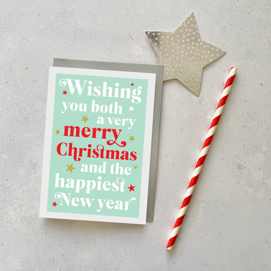 To Both of You Christmas Card - to You Both Christmas Card - Couple ...