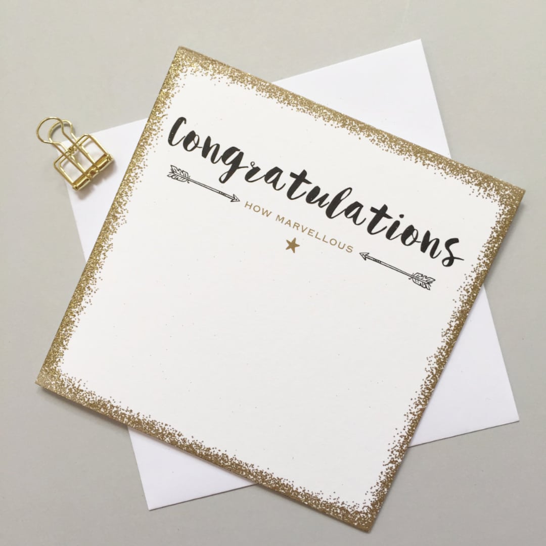 Congratulations Card New Job Card Exam Pass Card Well Done Card You Did ...