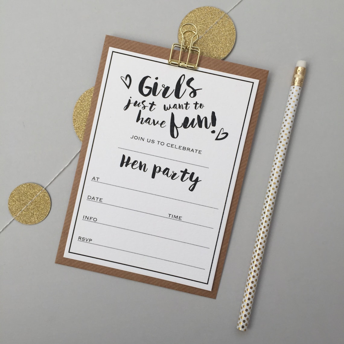 Hen Party Invitations - Hen Party Invites Pack - Pack of Hen Night ...