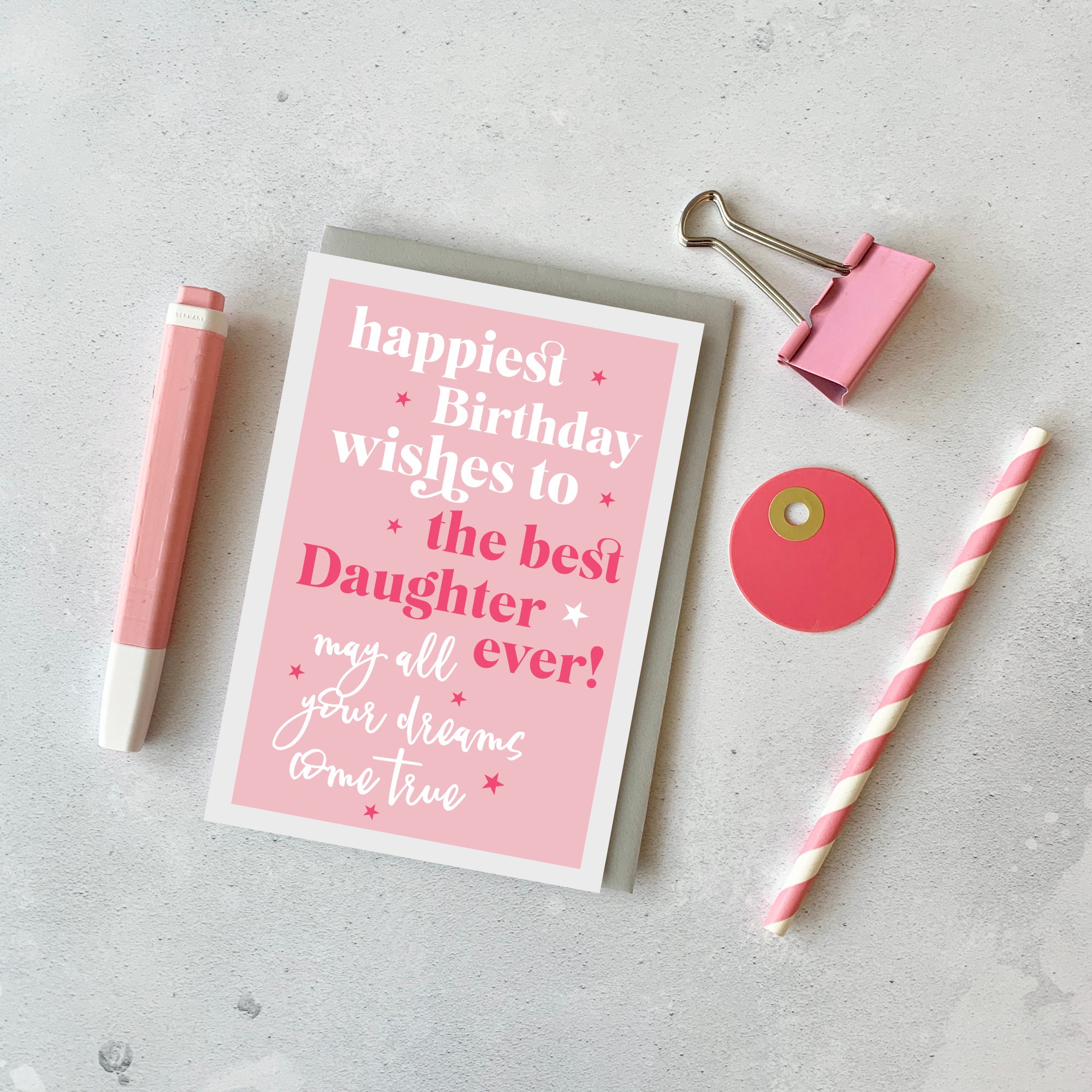 Daughter Birthday Card - Daughter Birthday - Best Daughter Ever Card ...