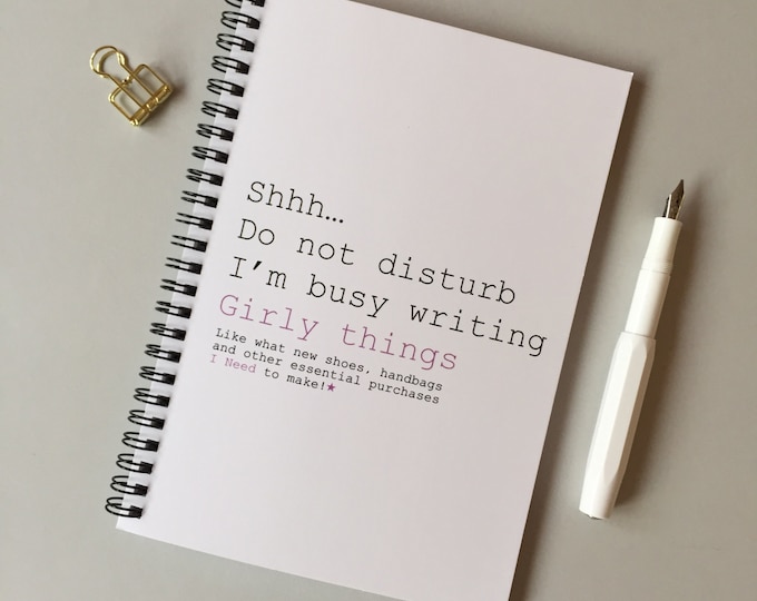 Girls Notebook Fun Notebook for Girls Girls Deskpad Girly Gift Idea ...