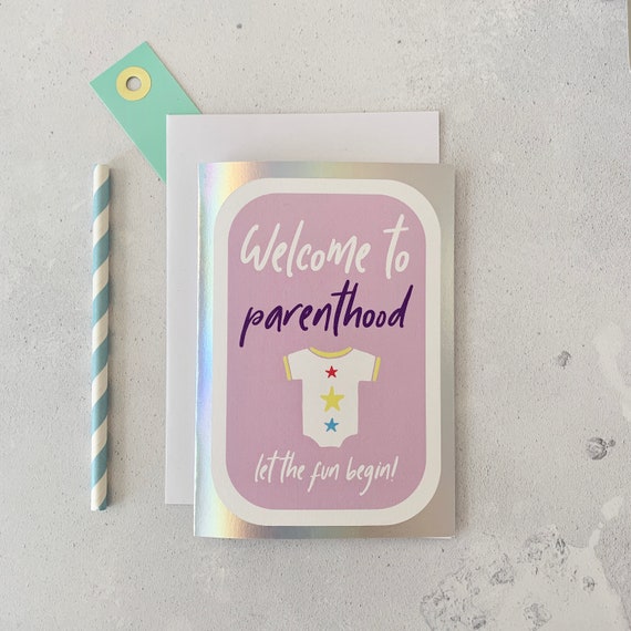 New parents card Parents to be card Welcome to parenthood | Etsy