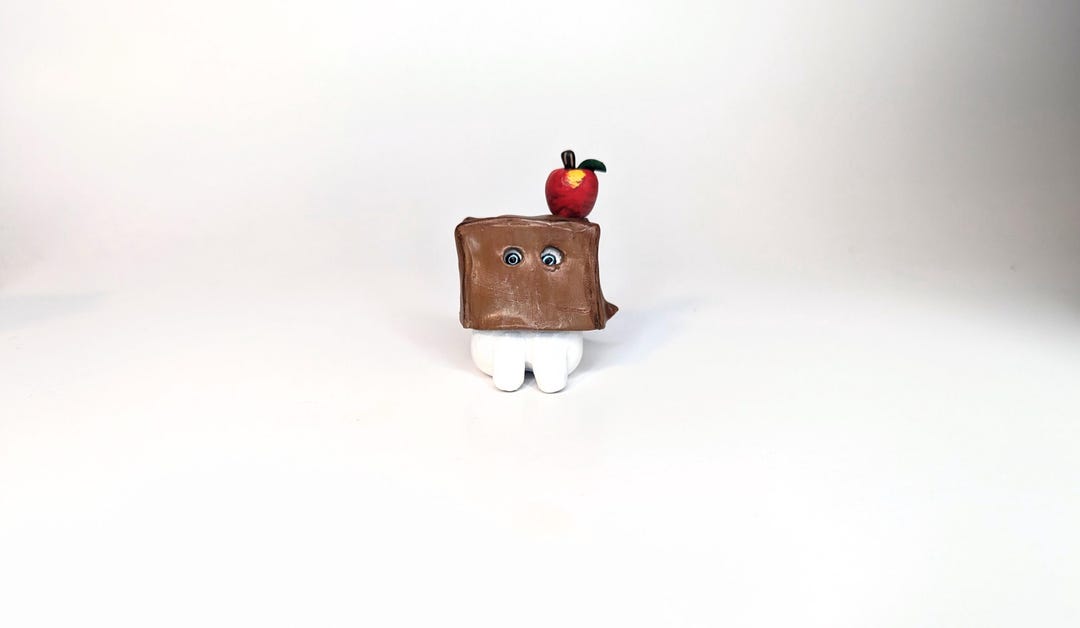 Meow Mart Funny Cat in a Paper Bag Clay Figure Figurine Silly OOAK Art ...