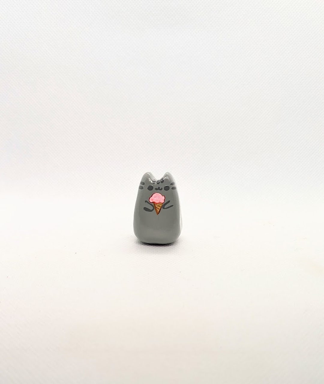 Pusheen the Cat Fat Gray Kitty Scoop Ice Cream Food Figure - Etsy