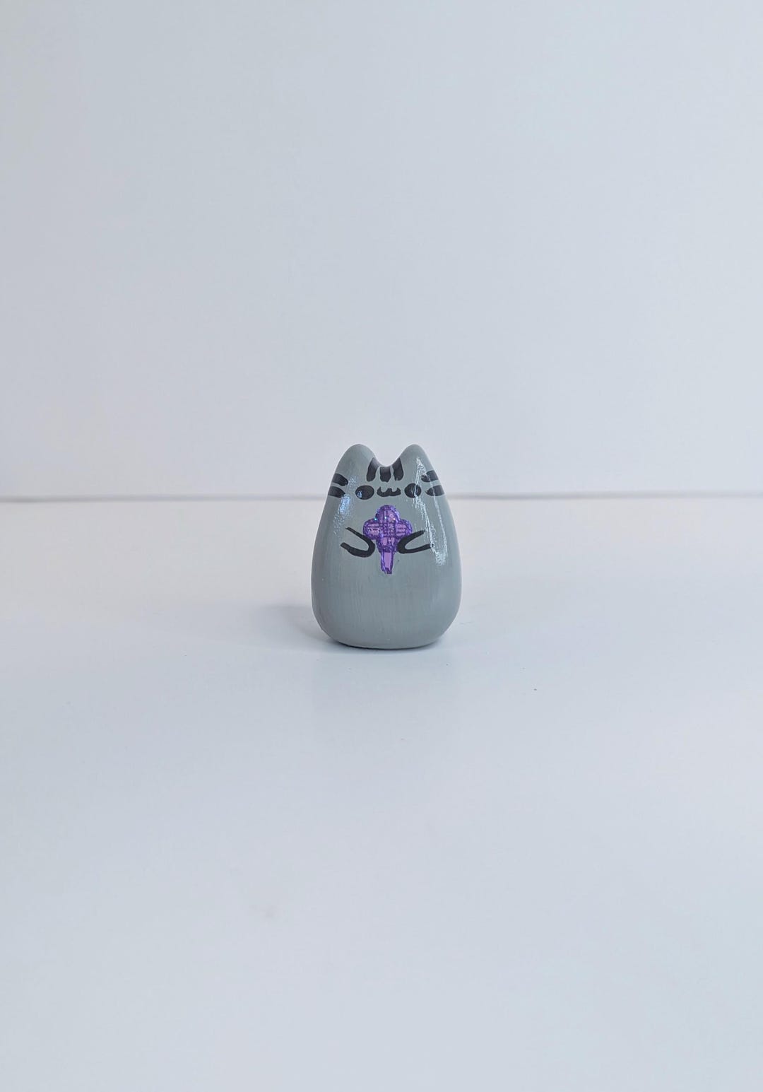 Pusheen the Cat Fat Gray Kitty Kpop Demon Hunters Huntrix Figure ...