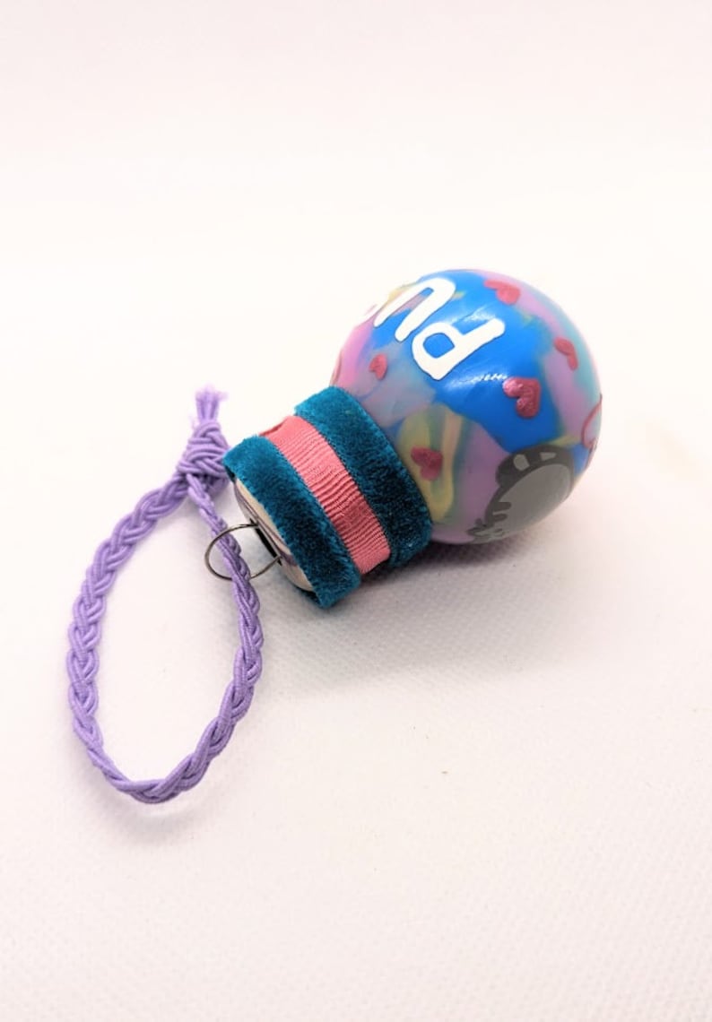Pusheen the Cat Fat Gray Kitty Fun Colorful Christmas Plastic Bulb ...