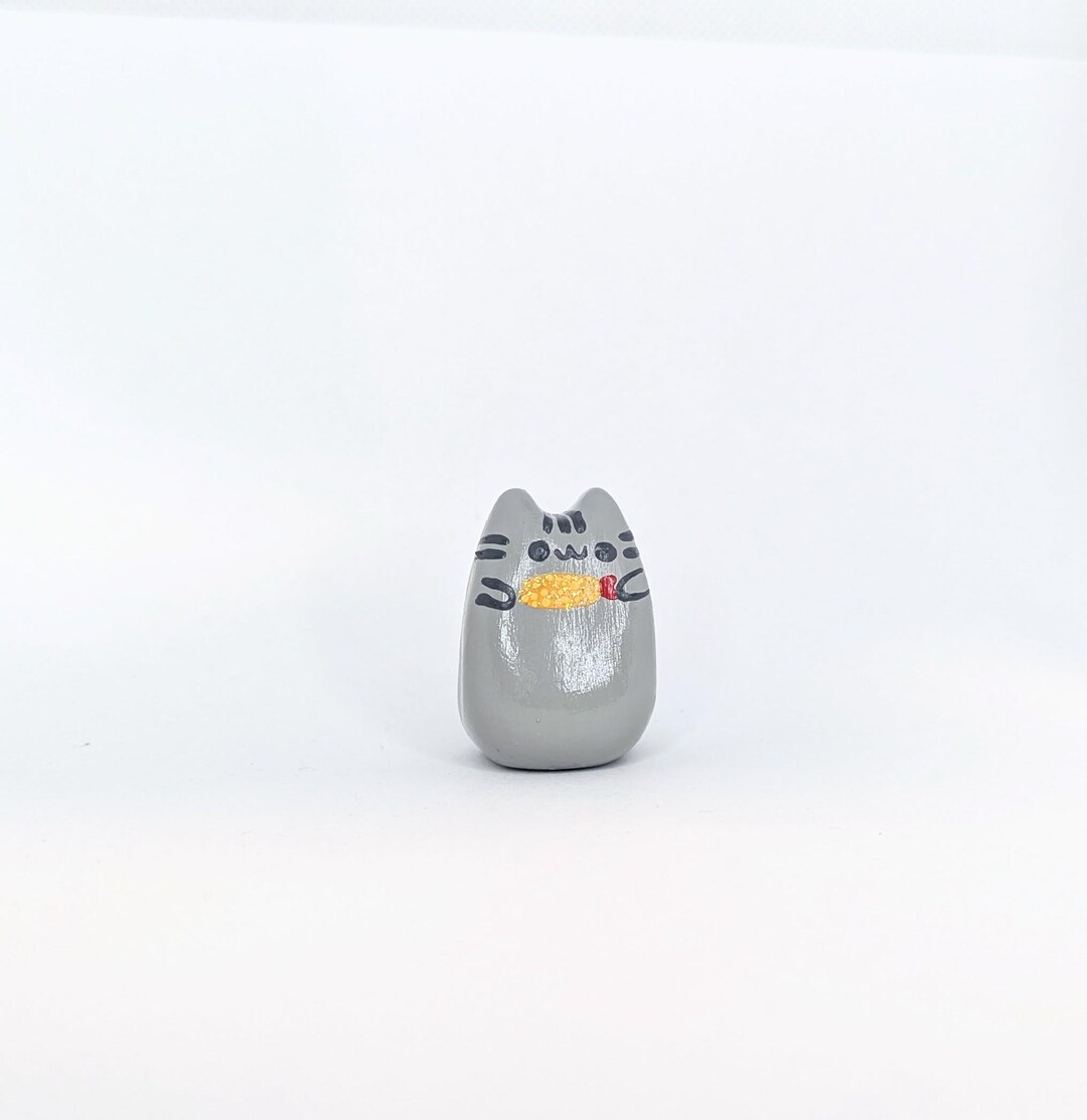 Pusheen the Cat Fat Gray Shrimp Tempura Crispy Food Figure Figurine ...