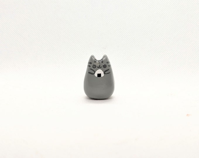 Pusheen the Cat Fat Gray Kitty Onigiri Rice Food Figure Figurine Chibi ...