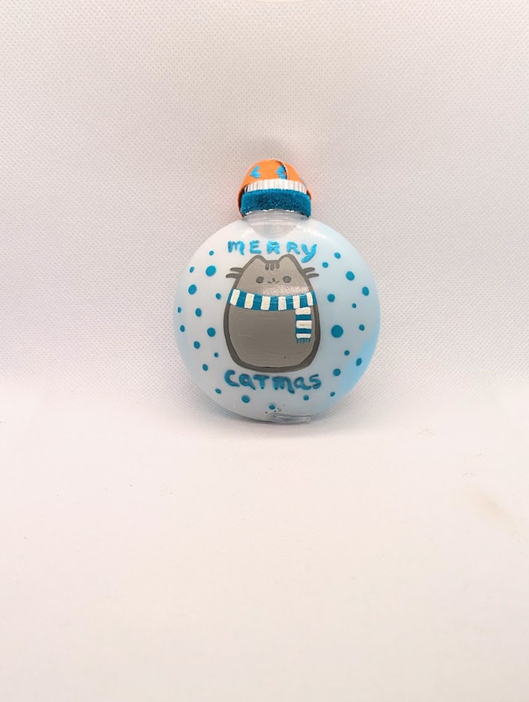 Pusheen the Cat Fat Gray Kitty Fun Colorful Christmas Plastic - Etsy