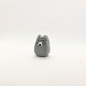 Pusheen the Cat Fat Gray Kitty Onigiri Rice Food Figure Figurine Chibi ...