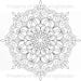 Flower Mandala Printable Coloring Page for Meditation and Mindfulness ...