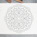 Flower Mandala Printable Coloring Page for Meditation and Mindfulness ...