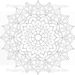 Flower Mandala Printable Coloring Page for Meditation and Mindfulness ...