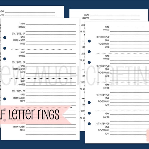 To Do List Half Size Half Letter Inserts Grocery List - Etsy