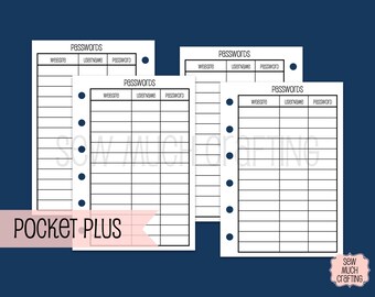 Pocket Plus Inserts - Etsy