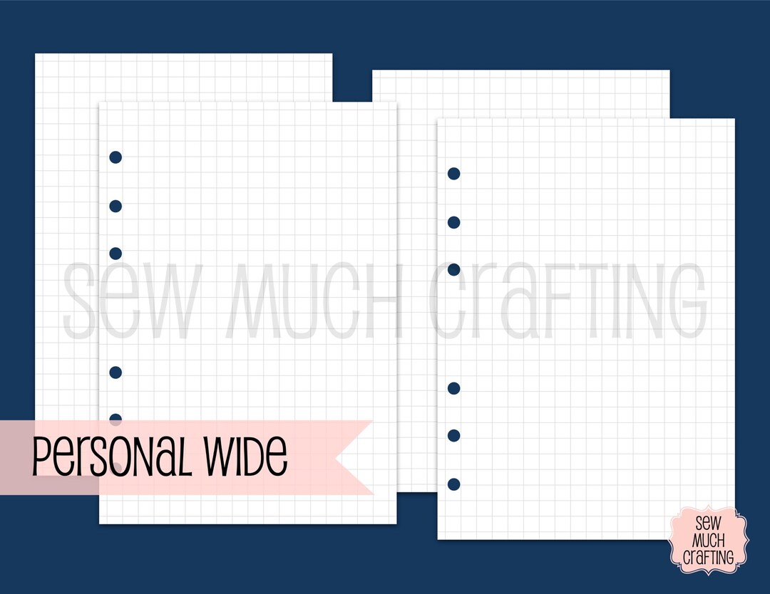 Printed Personal WIDE Grid Paper - Etsy
