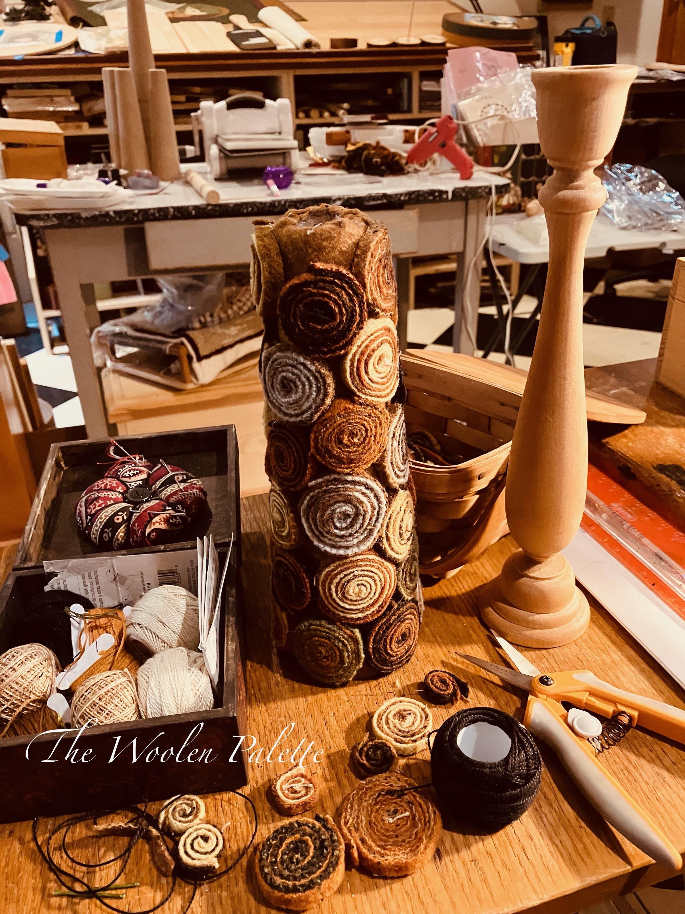 WOOL Quillie FALL Tree With Pumpkin - Etsy