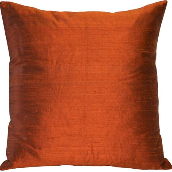 Burnt Orange Pillow - Etsy