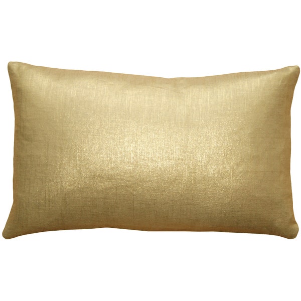 Metallic Gold Pillow - Etsy